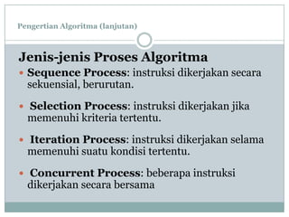 Pengertian algoritma | PPTX