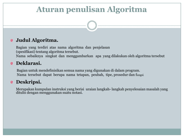 Pengertian algoritma | PPT