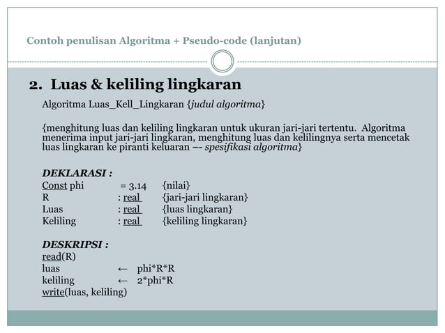 Pengertian algoritma | PPT
