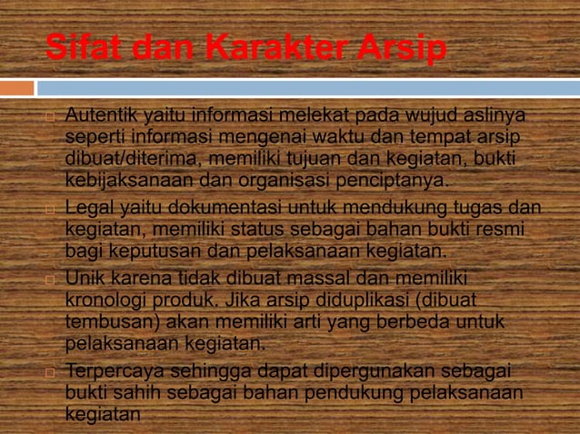 Pengertian arsip | PPT