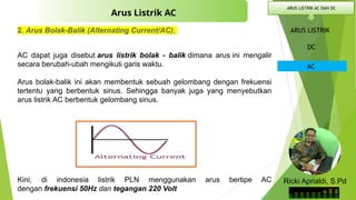 Pengertian rangkaian Arus Listrik searah | PPT