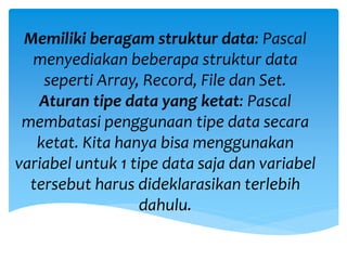 Pengertian bahasa pemrograman pascal | PPT