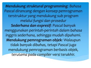 Pengertian bahasa pemrograman pascal | PPT