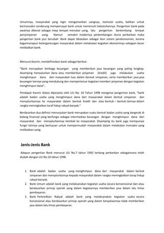 Pengertian bank lengkap dari jenis dan fungsinya hingga undang undang ...