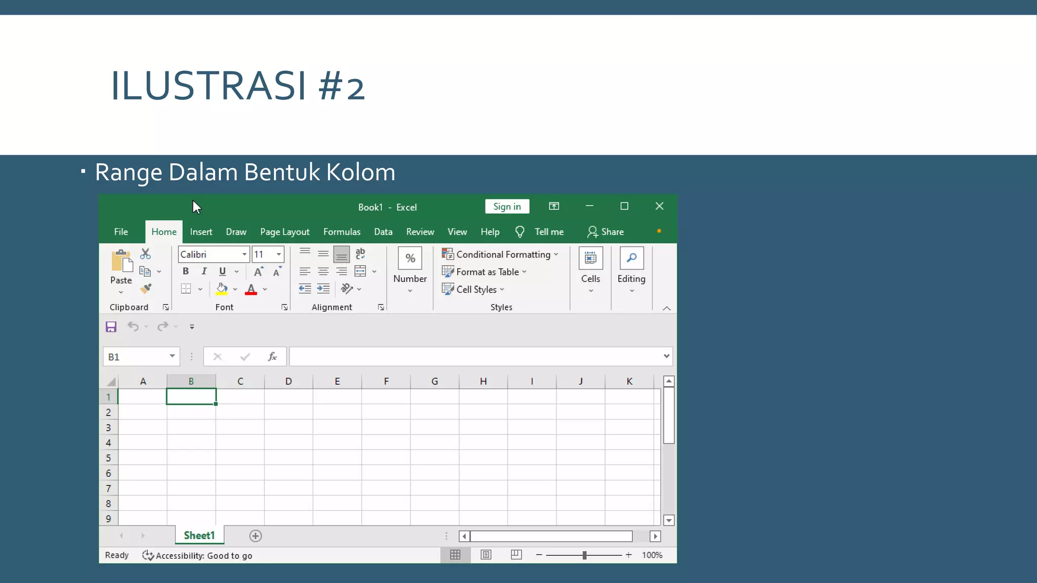 Pengertian Cell, Range, Kolom Baris Pada Microsoft Excel | PPTX