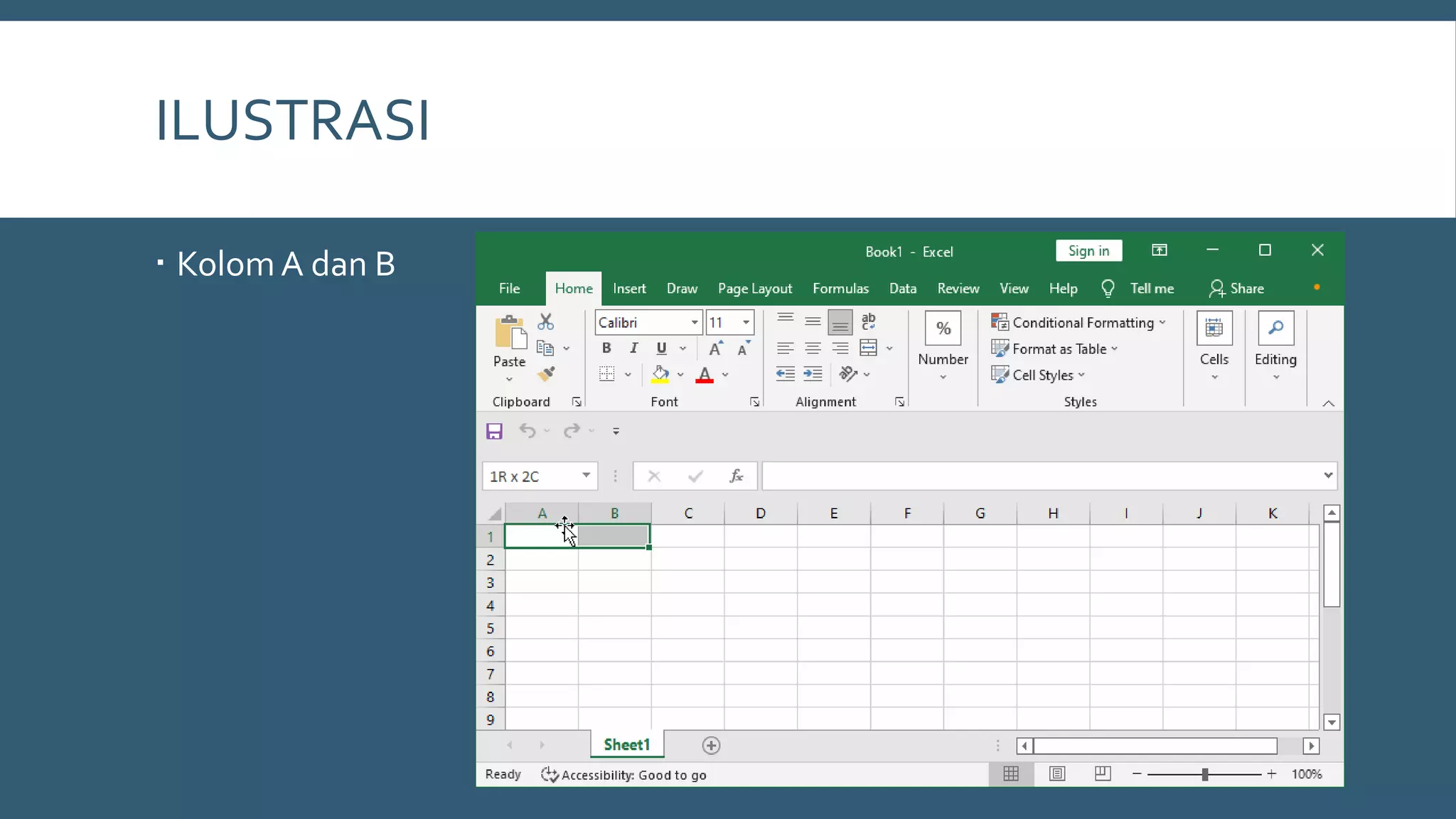 Pengertian Cell, Range, Kolom Baris Pada Microsoft Excel | PPTX