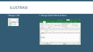 Pengertian Cell, Range, Kolom Baris Pada Microsoft Excel | PPTX