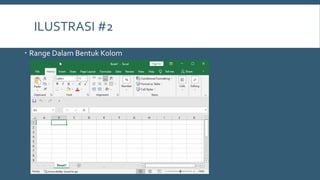 Pengertian Cell, Range, Kolom Baris Pada Microsoft Excel | PPT