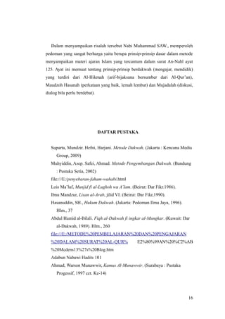 Pengertian dakwah | RTF