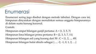 Pengertian dan Cara Menyatakan Himpunan | PDF
