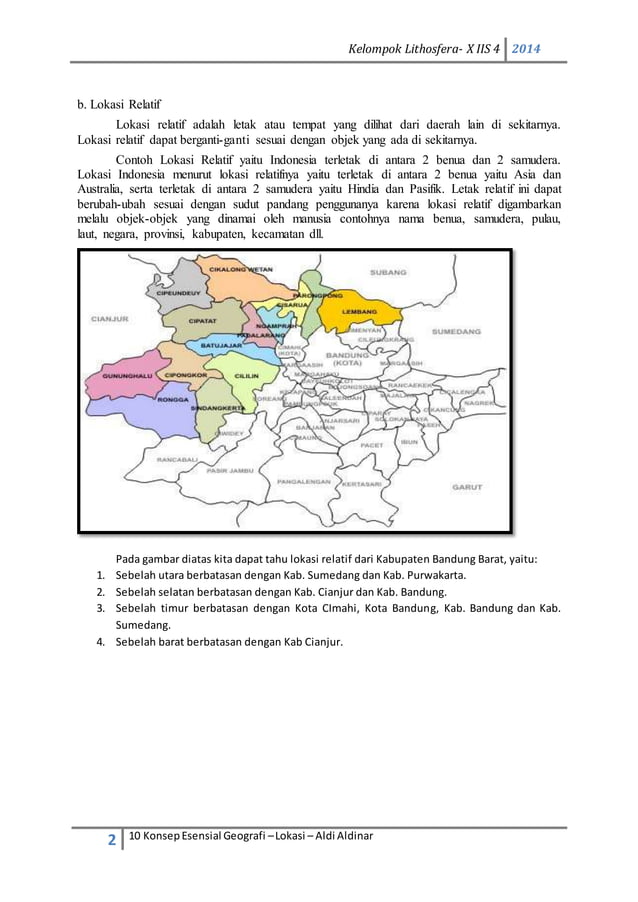 Pengertian dan contoh konsep geografi | PDF