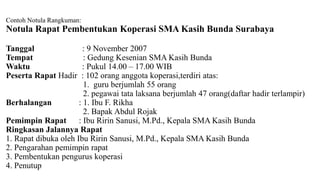 Pengertian dan Contoh Notula Harfiah dan Notula Rangkuman.pptx