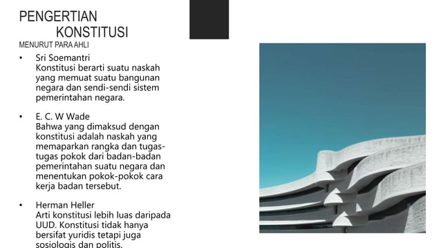 Pengertian Dan Penjelasan Tentang Konstitusi | PPTX