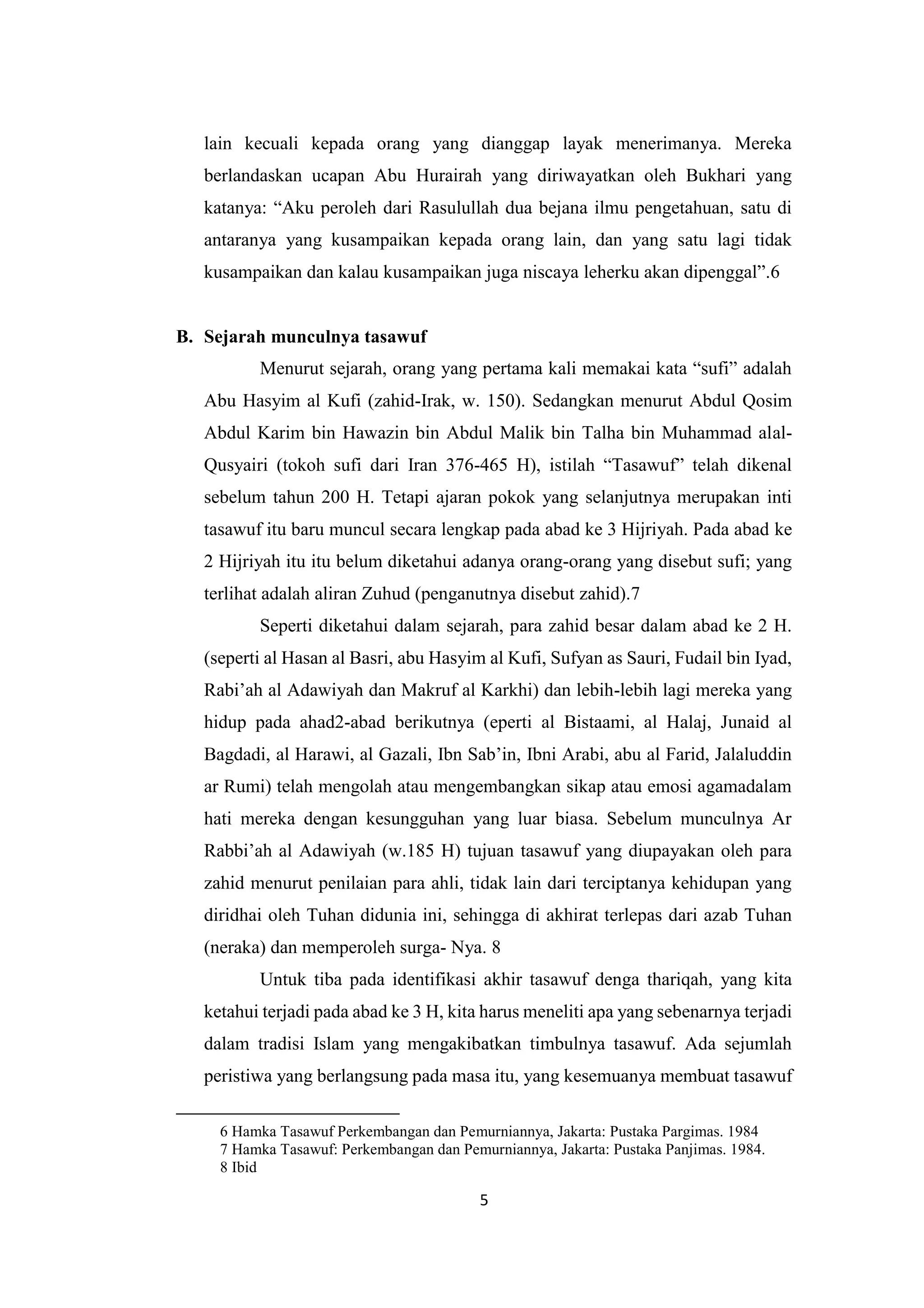 Pengertian dan Sejarah Munculnya Tasawuf.docx