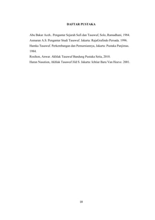 Pengertian dan Sejarah Munculnya Tasawuf.docx