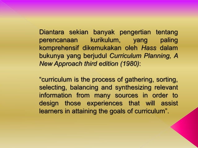 Pengertian dasar kurikulum | PPTX