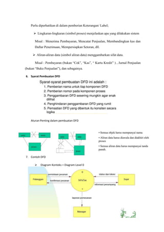 Pengertian data flow diagram | DOCX