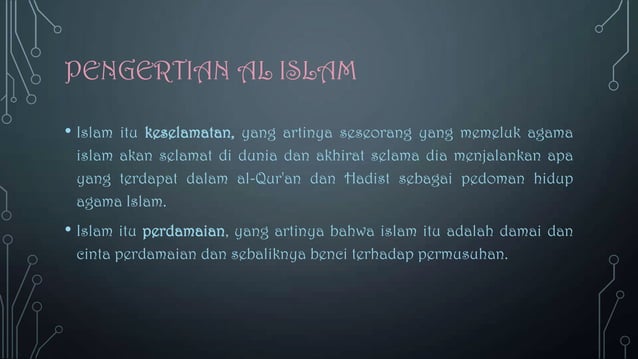 Pengertian dinul islam ppt | PPTX