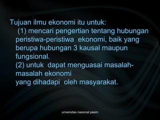 Pengertian ekonomi prsentasi kelompk 2 | PPT