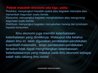 Pengertian ekonomi prsentasi kelompk 2 | PPT