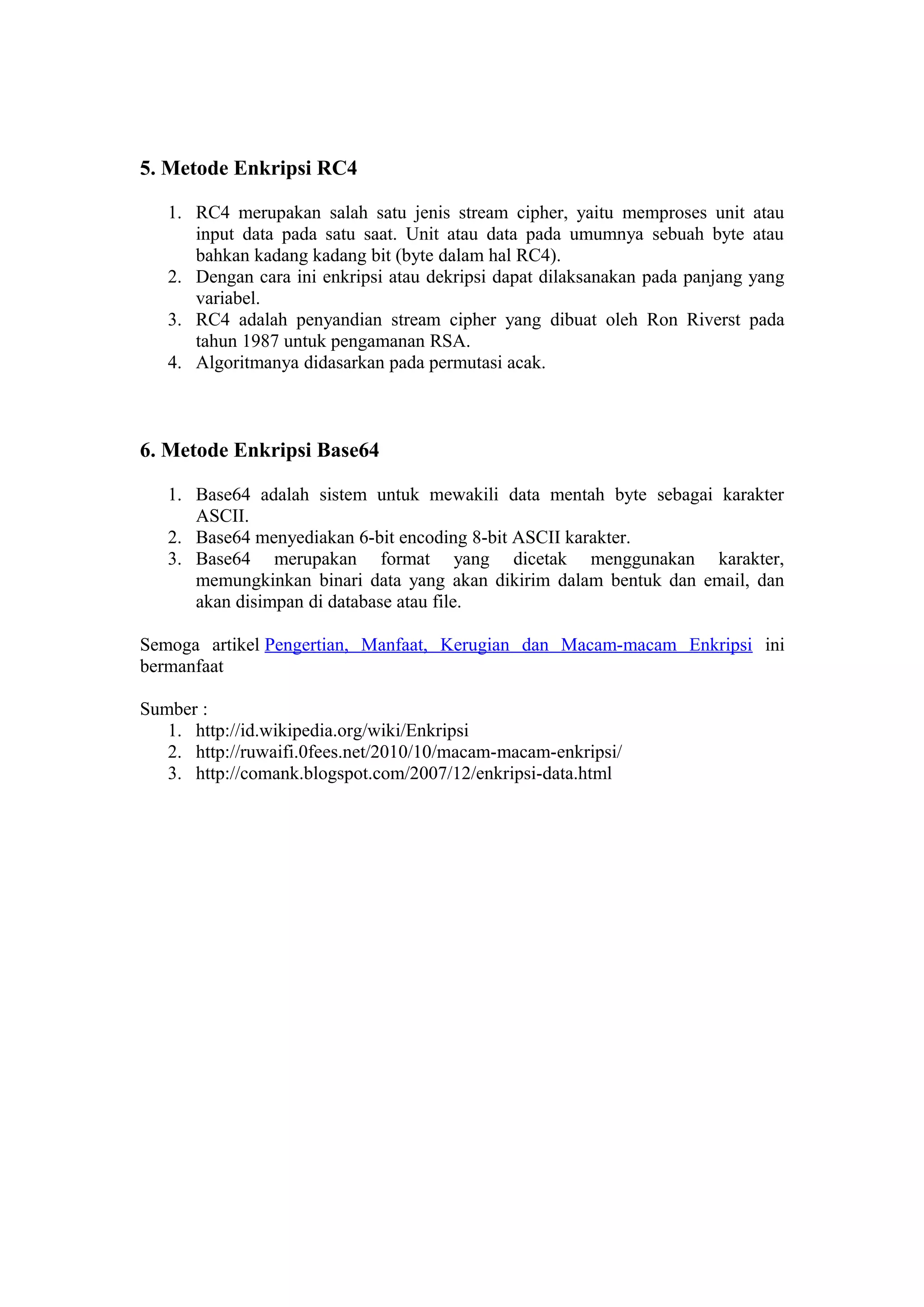 Pengertian enkripsi | DOC