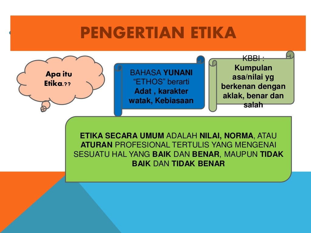 Pengertian etika dan profesi serta kode etik dalam profesi it