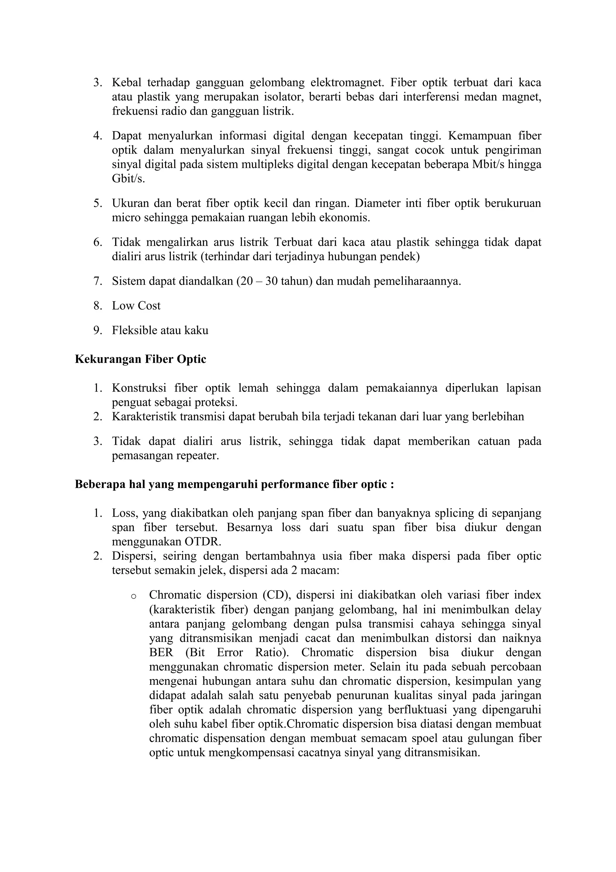 Pengertian fiber optik | DOC