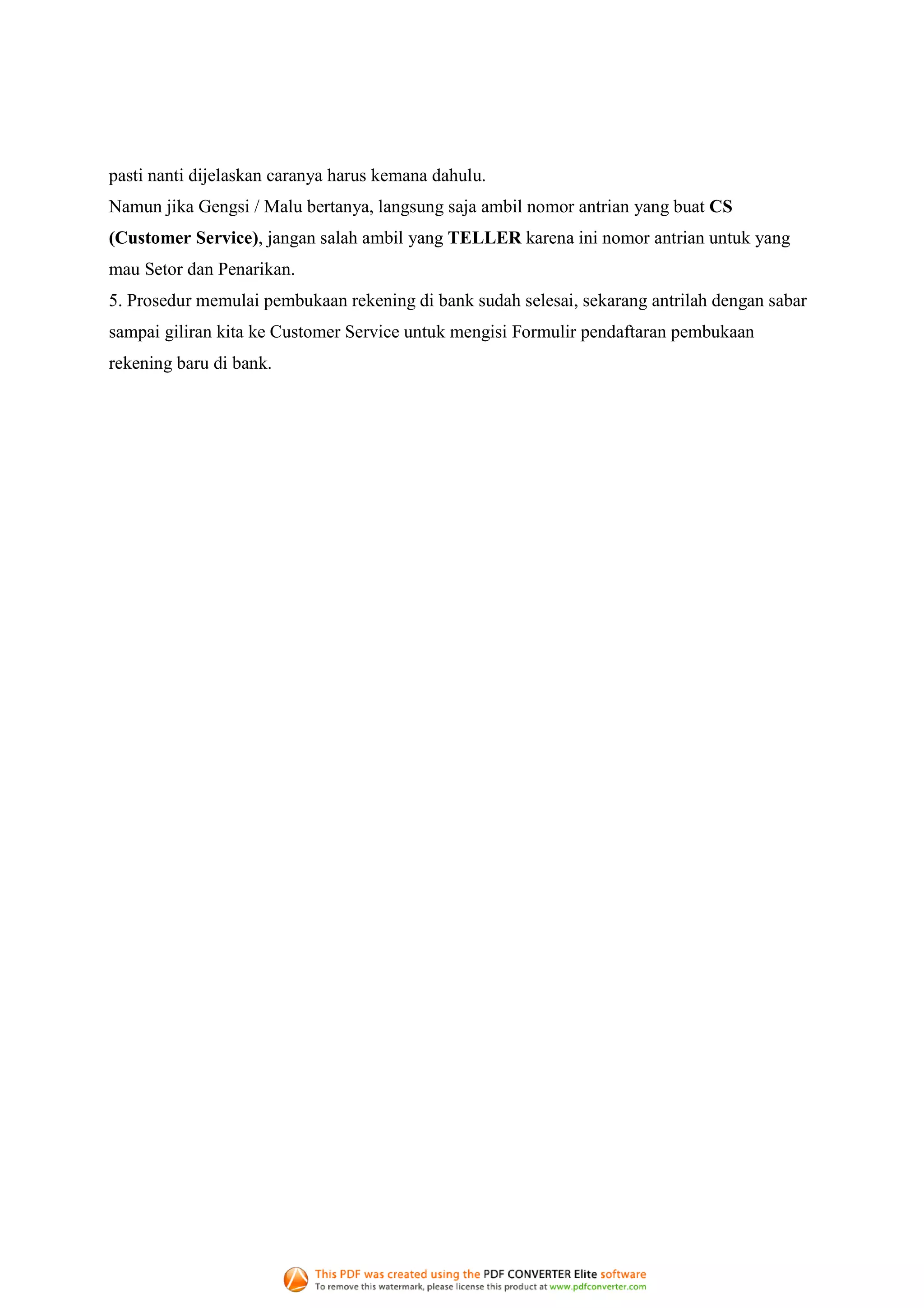 flowchart pembukaan rekening baru | PDF