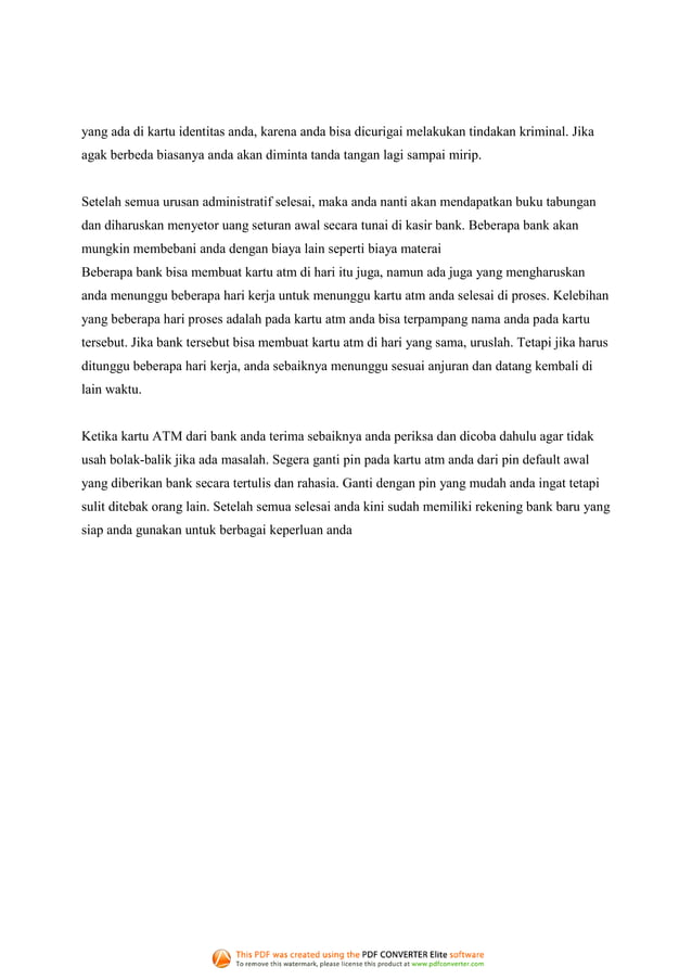 flowchart pembukaan rekening baru | PDF