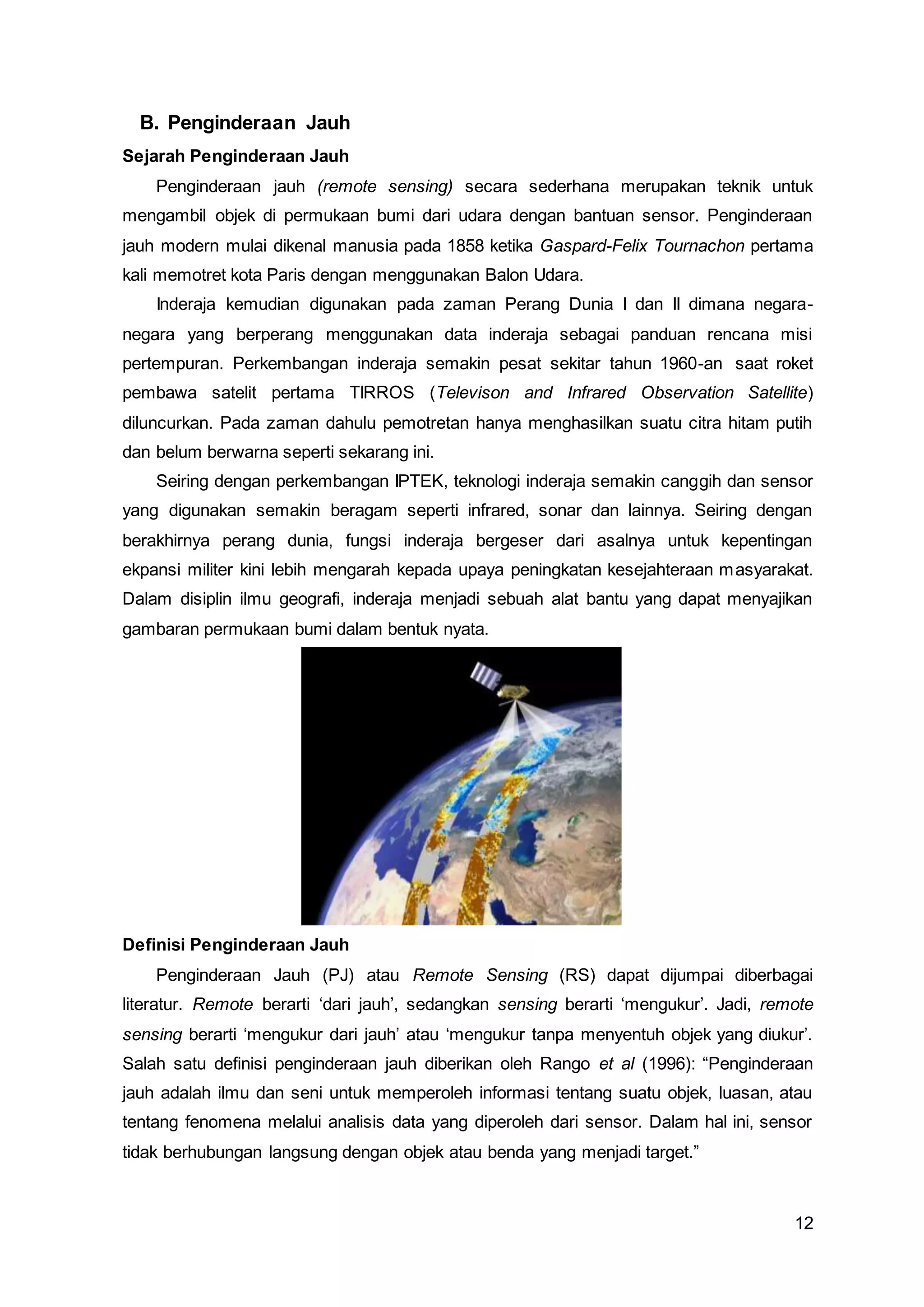 Pengertian Fotogrametri dan Penginderaan Jauh | DOCX