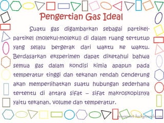 Pengertian gas ideal | PPTX