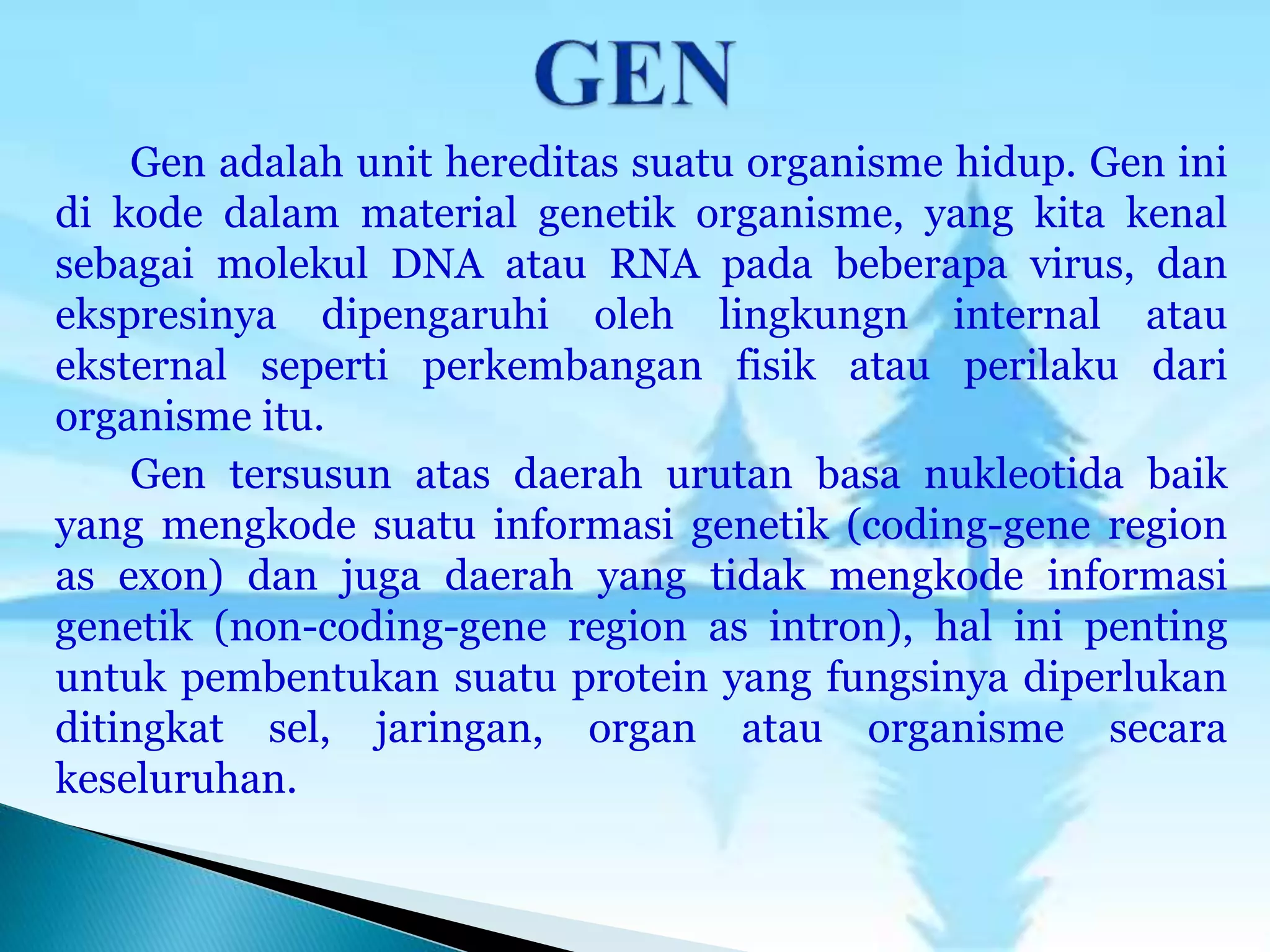 Pengertian gen, dna & rna | PPT
