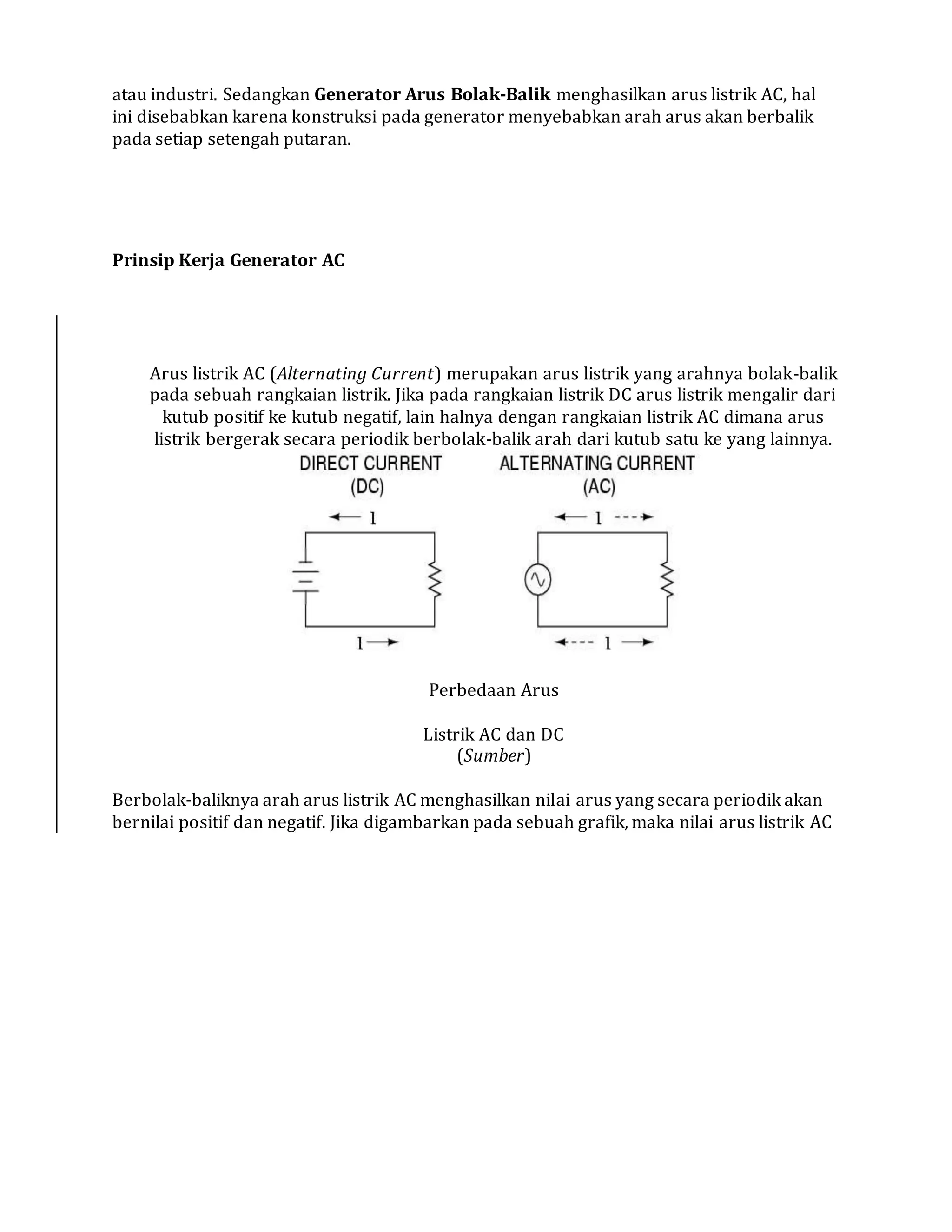 Pengertian generator | DOCX