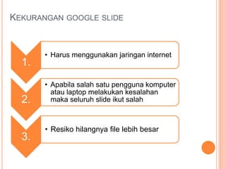 Pengertian google slide | PPT