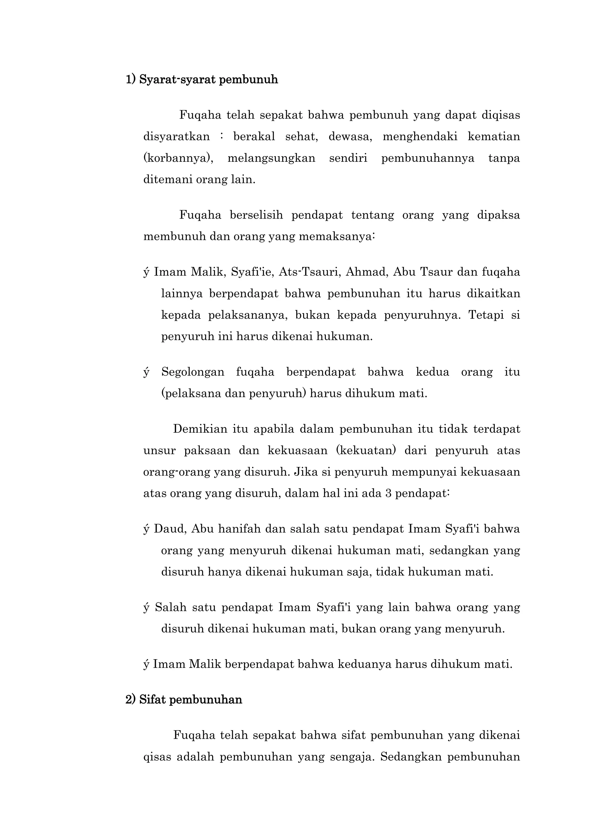 Pengertian hukum qisas | DOCX