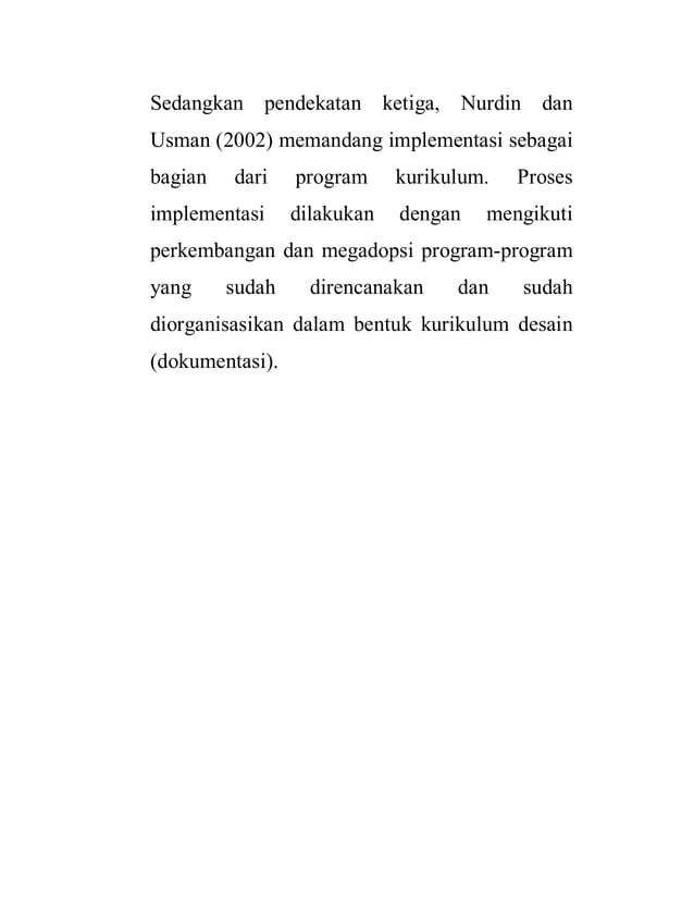 Pengertian implementasi kurikulum | PDF