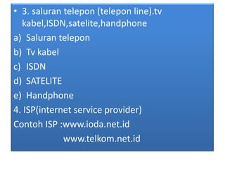 Pengertian internet | PPT