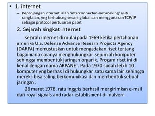 Pengertian internet | PPT
