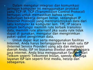 Pengertian internet | PPTX
