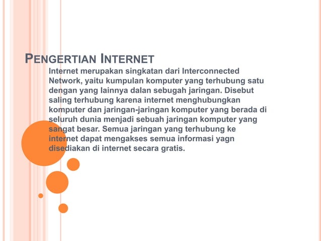 Pengertian internet | PPTX