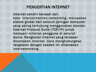Pengertian internet dan intranet | PPT
