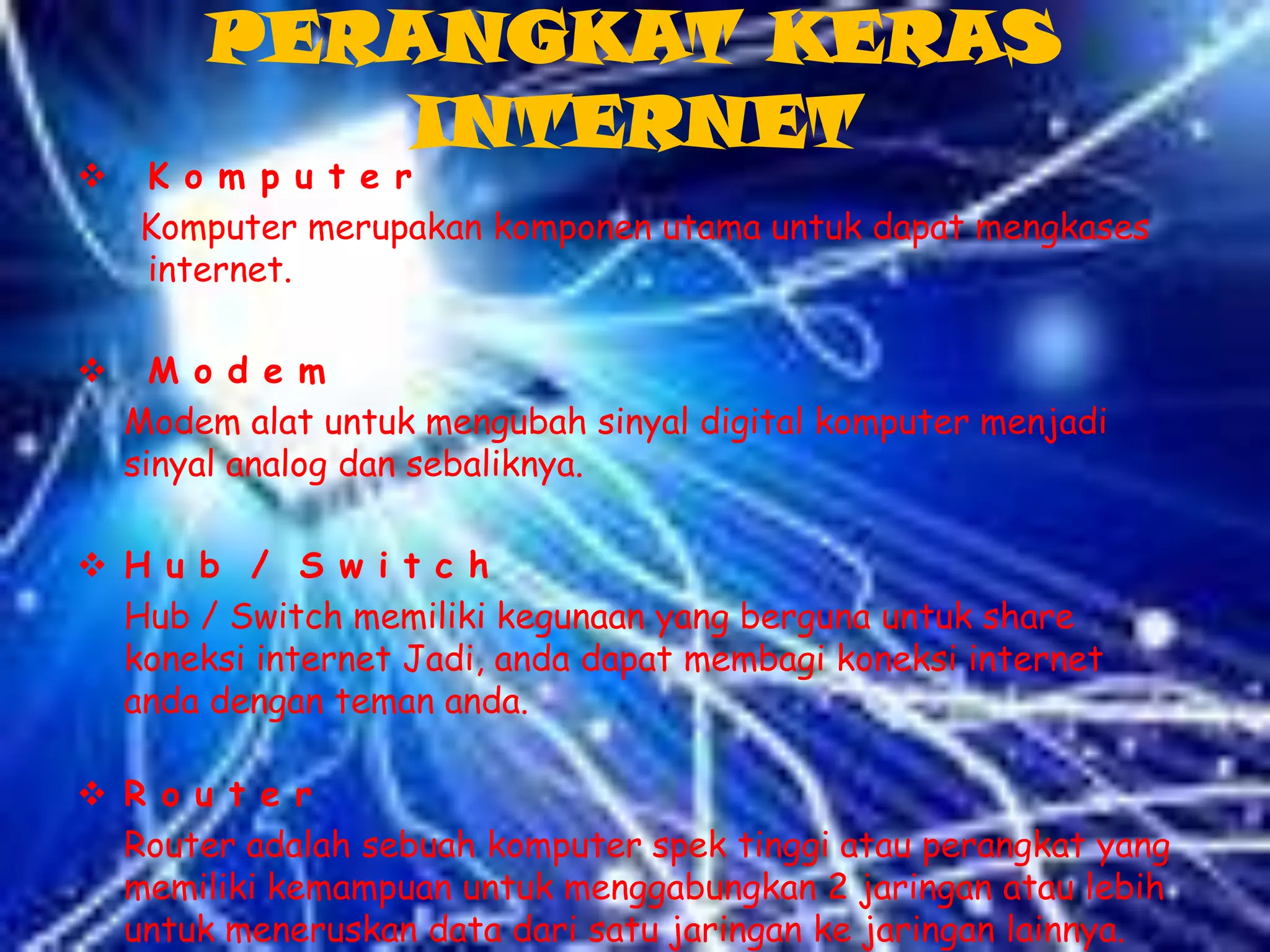 Pengertian internet dan intranet | PPTX