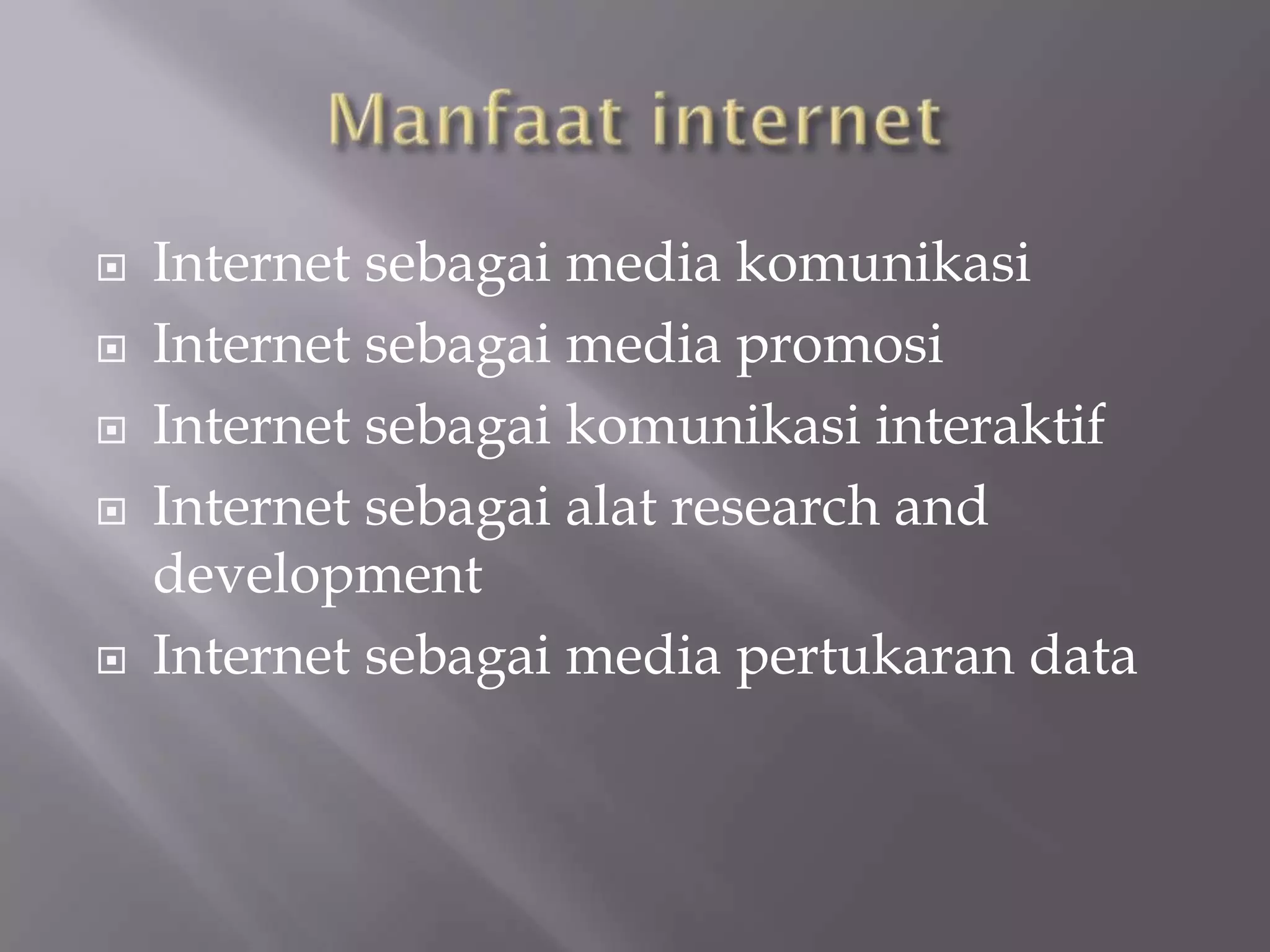 Pengertian internet dan intranet | PPTX