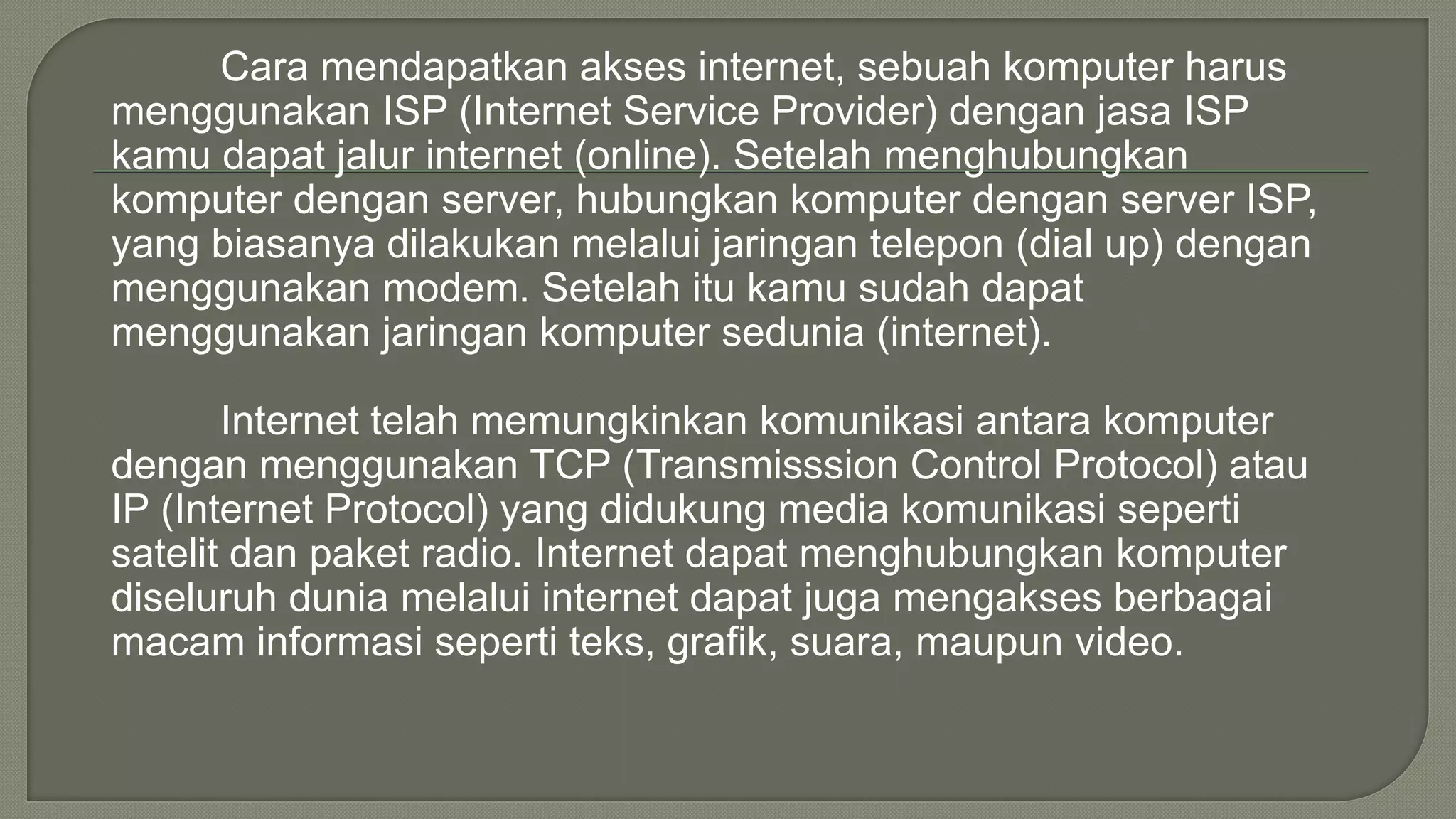 Pengertian internet dan intranet | PPT
