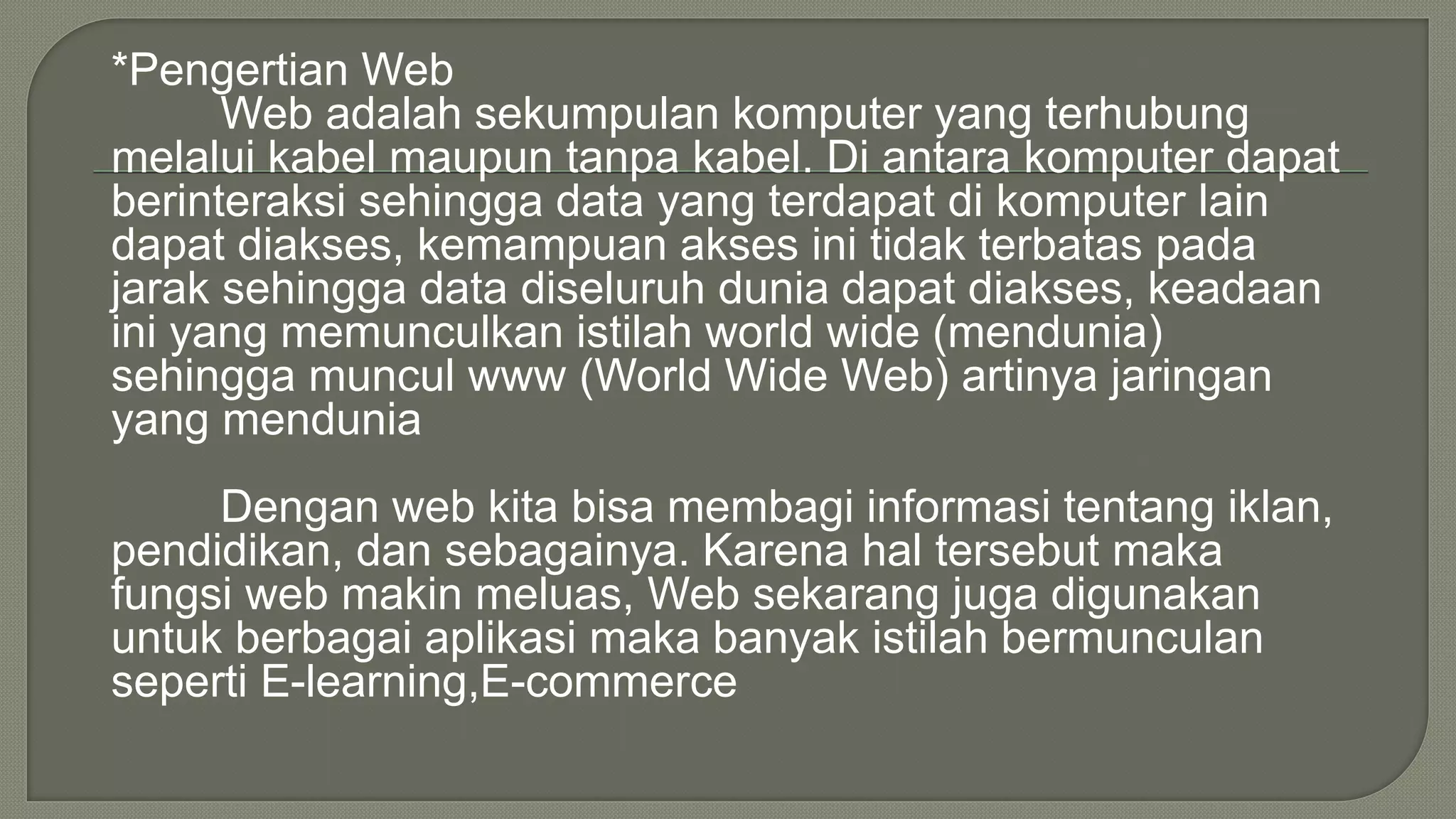 Pengertian internet dan intranet | PPT