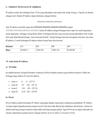 Pengertian Ip Address | PDF