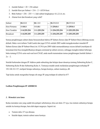 Pengertian Ip Address | PDF
