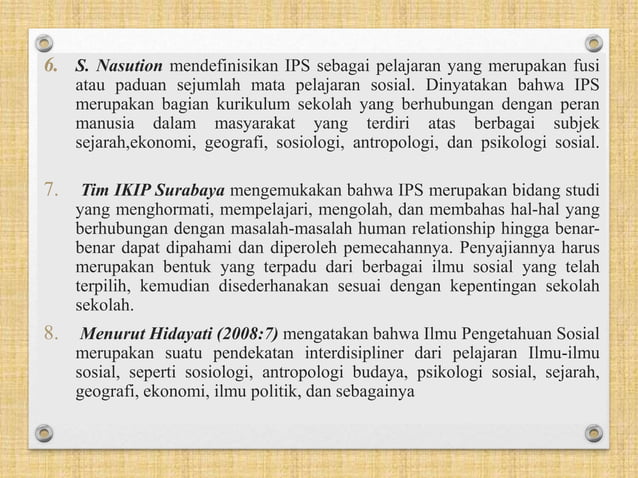 Pengertian ips &_hakikat_ips_kelompok.4[2] | PPT