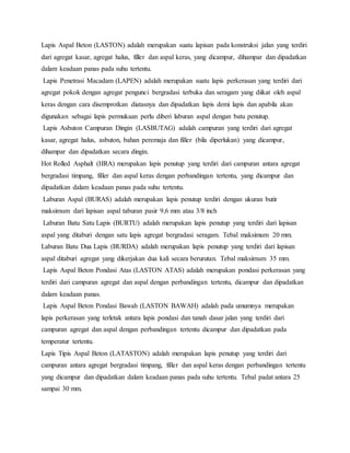 Pengertian isitilah jalan | DOCX