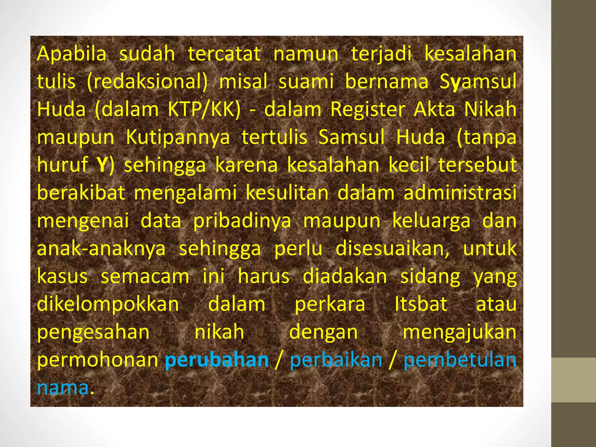 Pengertian itsbat nikah | PPTX